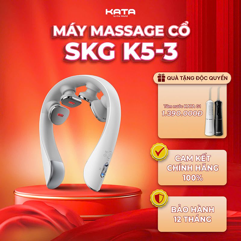 Máy Massage Cổ SKG K5-3 Chính Hãng Với Thiết Kế Cải Tiến