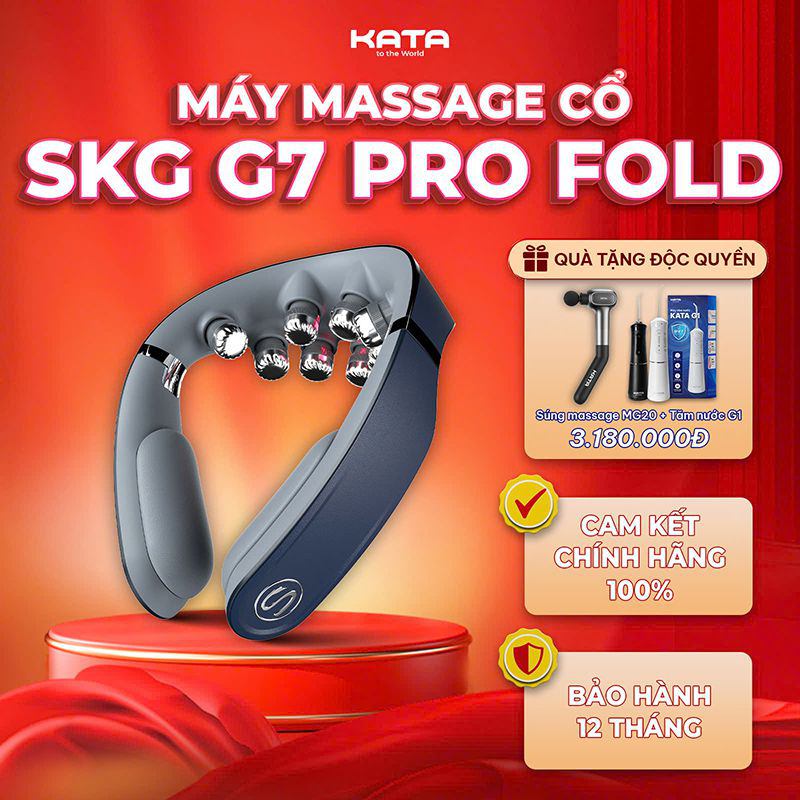 Máy Massage Cổ Vai Gáy SKG G7 PRO-FOLD Chính Hãng